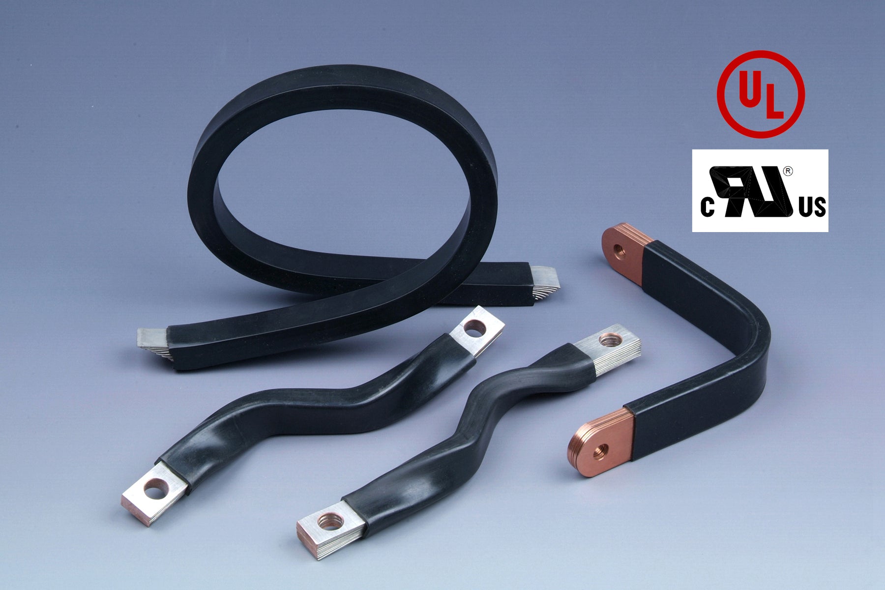 FB2MTS 2×24×1 Flexible Insulated Busbar, TPE, 250A, 2 Layers of copper ...