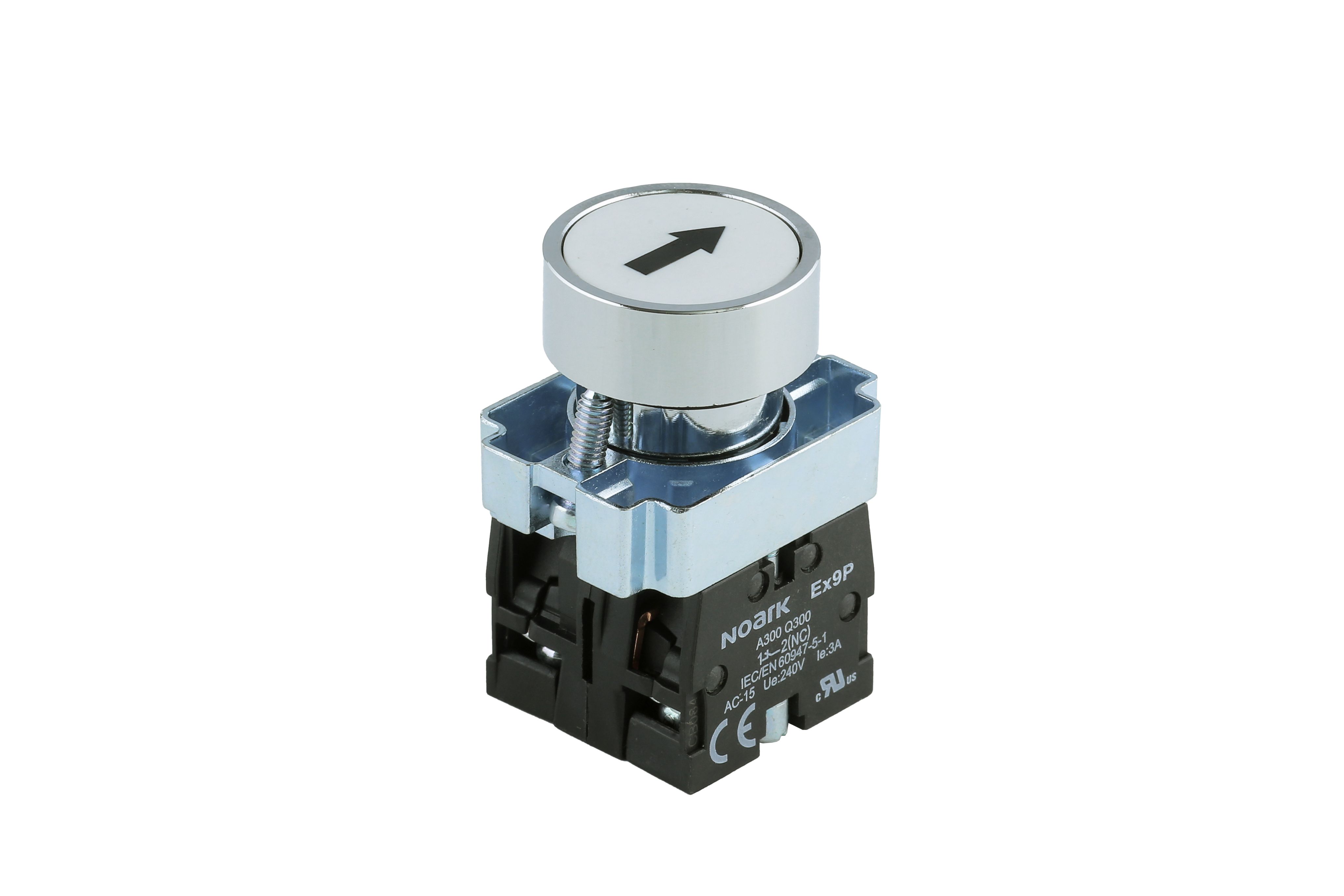 Ex9PBA4322-Pushbutton Non-Illuminated, Ex9PB, Momentary Flush, Red+Sym ...
