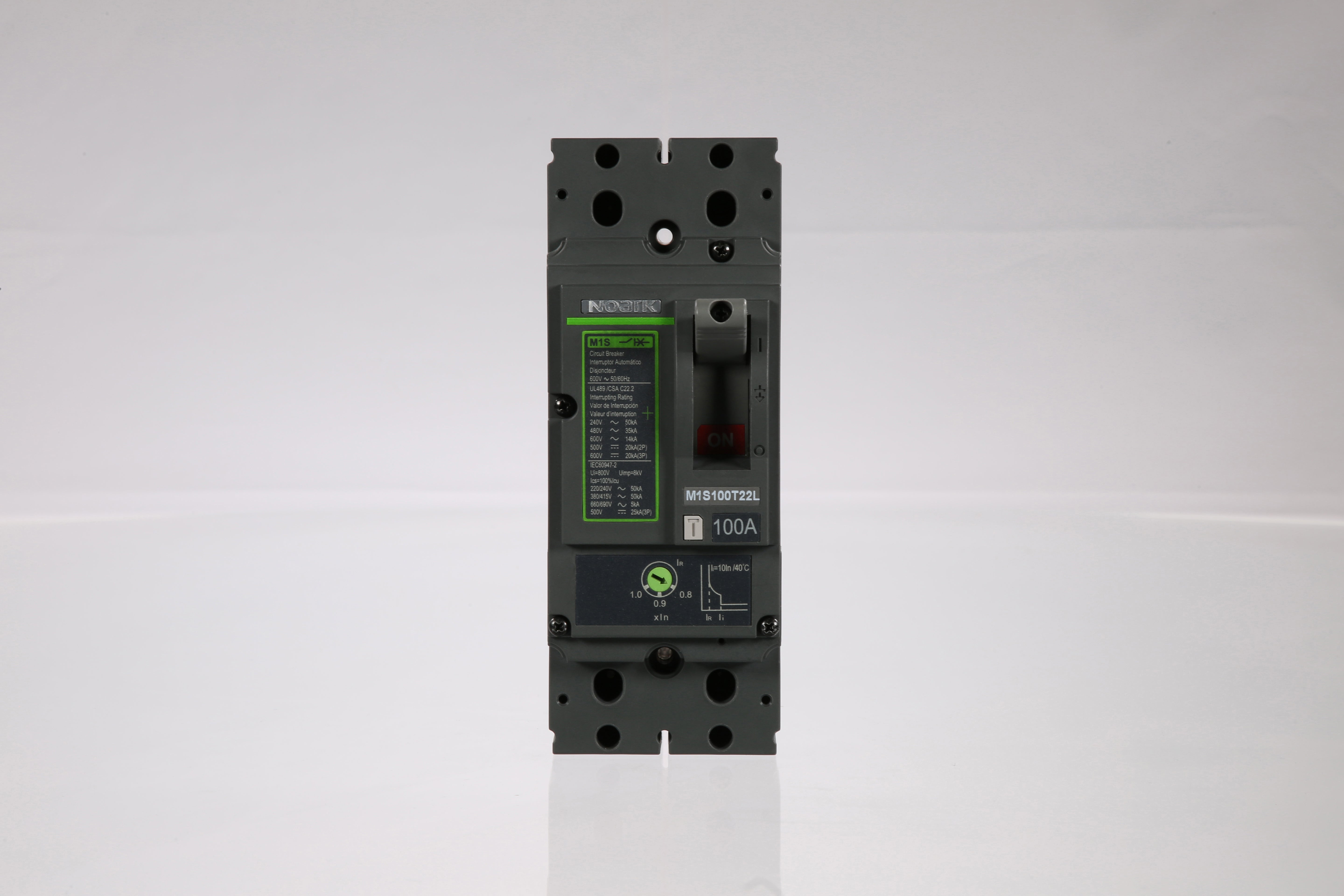 M1H45T22L-MCCB UL 489, M1H, 150 A Frame Size, 100kA @ 480 Vac, 45A, 2P ...