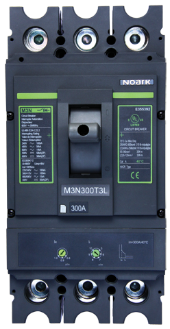 M3H300T3L-MCCB UL 489, M3H, 400 A Frame Size, 100kA@480Vac, 300A, 3P ...